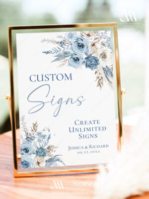 Table Signs - Amy Design Templates