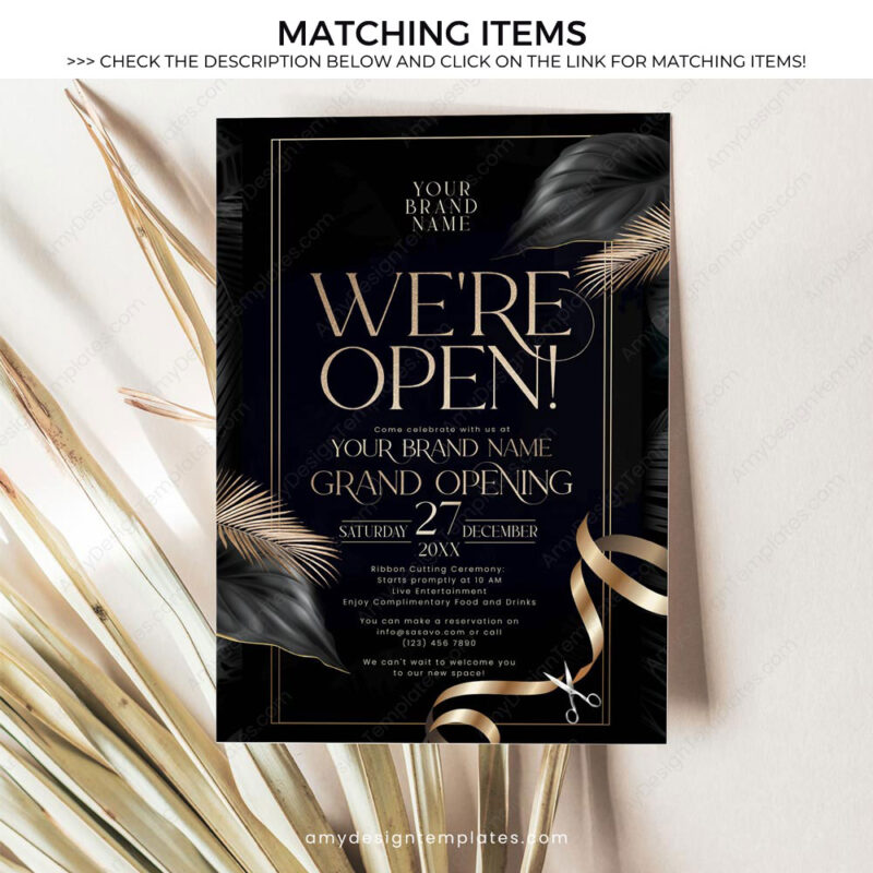 Banner Grand Opening Welcome Sign Template | Amy Design