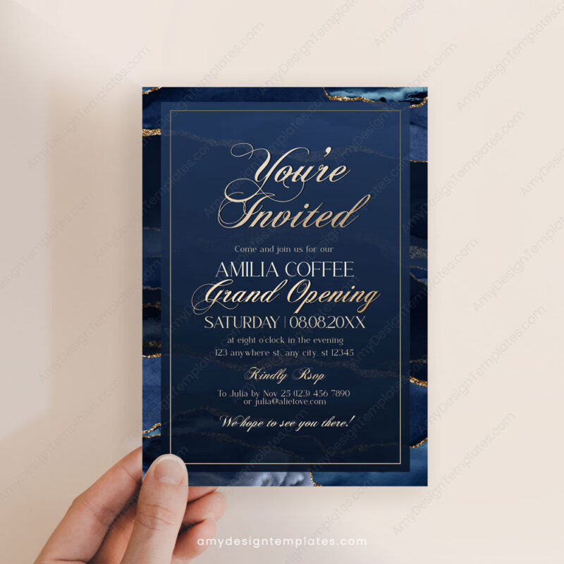 Formal Grand Opening Invitation Card | Amy Design