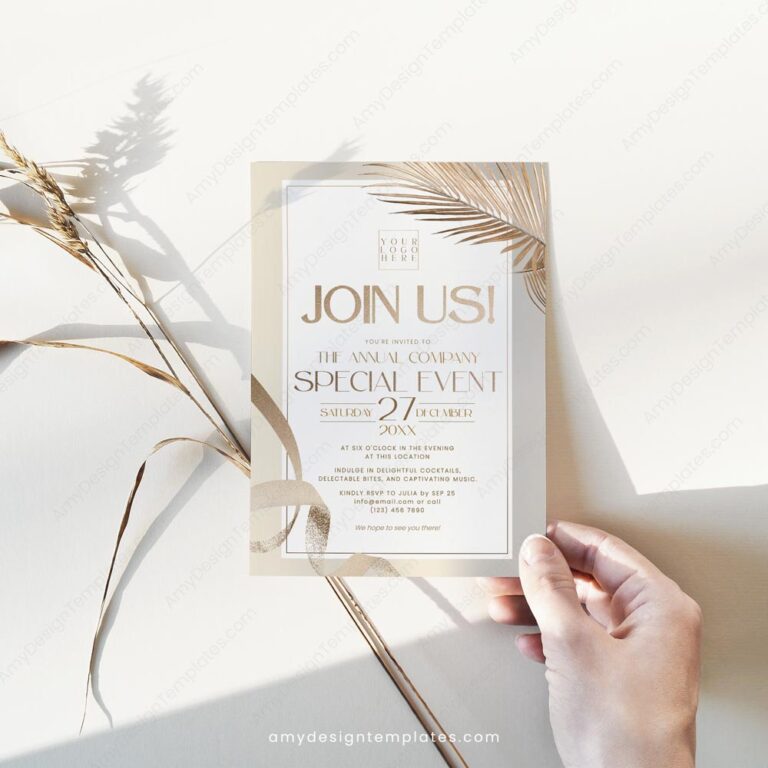 Dinner Party Invite Template | Amy Design