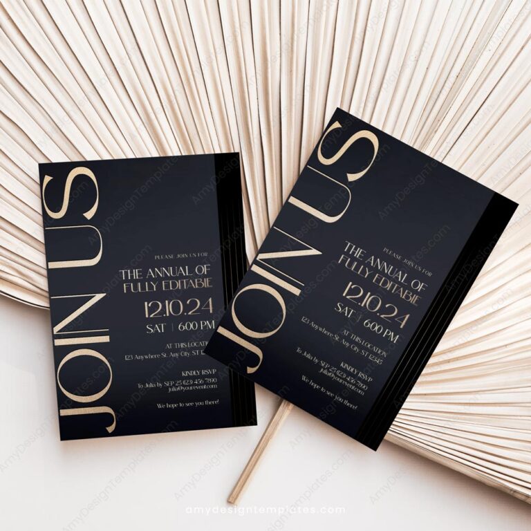 Elegant Business Dinner Invitation Template | Amy Design