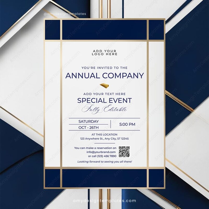 Formal Shop Grand Opening Invitation Card | Amy Design