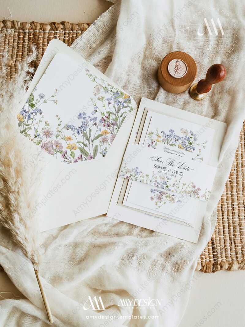 50+ Wildflower Botanical Wedding Bundle | Amy Design