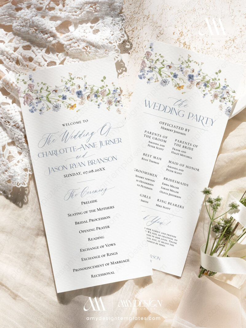 Ceremony Program Template | Programs For Wedding Ceremony Template ...