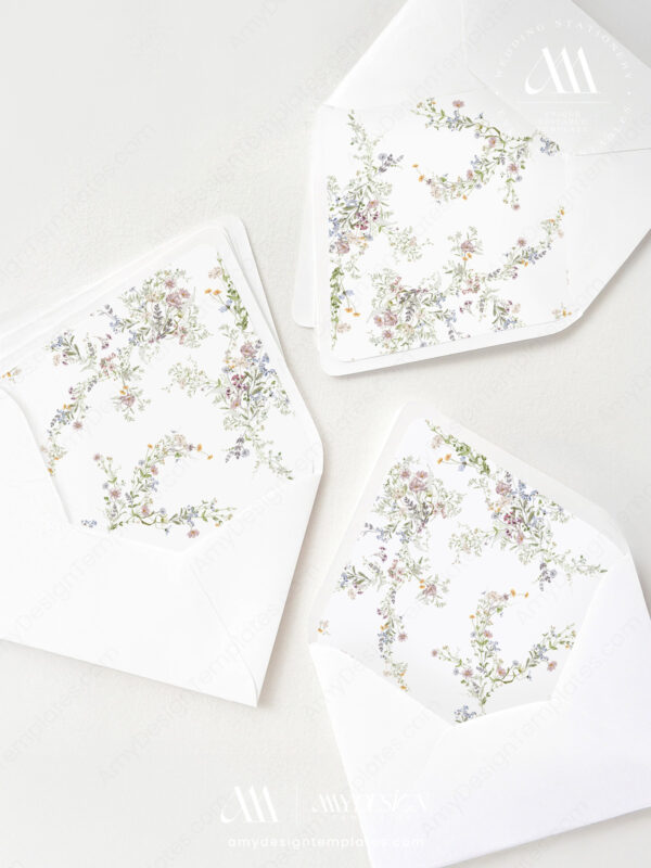 Free DIY Envelope Liner Template (A1–A7) | Wedding Envelope Liners + A7 ...