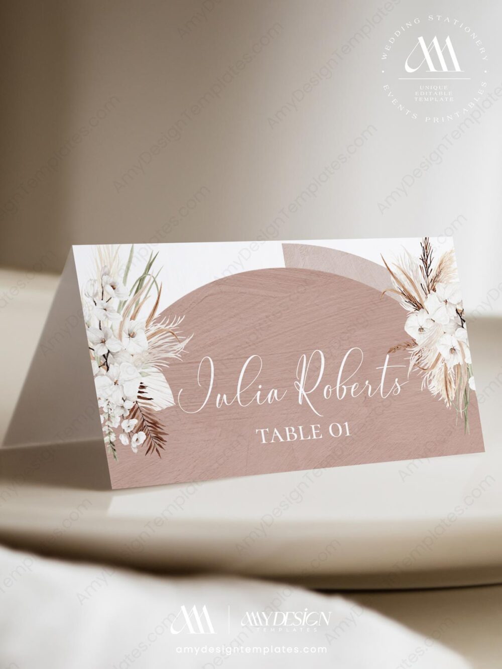 Boho Arched Menu Template | Terracotta Wedding Menu Template | Printable Menu Cards | Bohemian ...