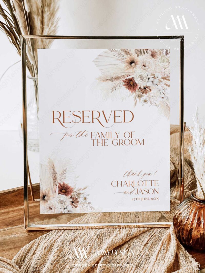 Table Signs - Amy Design Templates