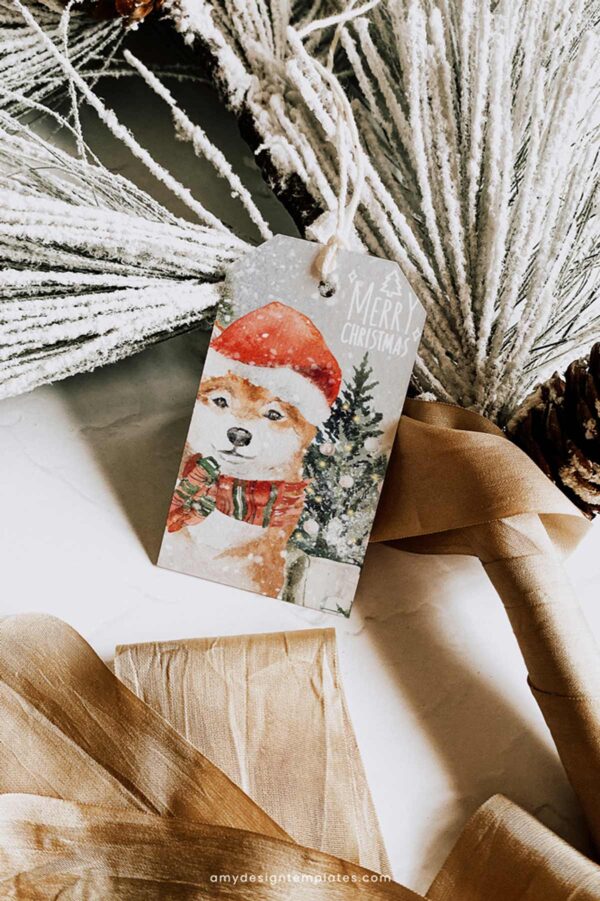Free Christmas Card & Tag Kit Printables | Amy Design