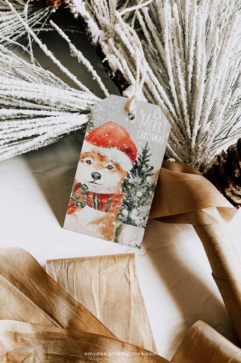 Free Christmas Card & Tag Kit Printables | Amy Design