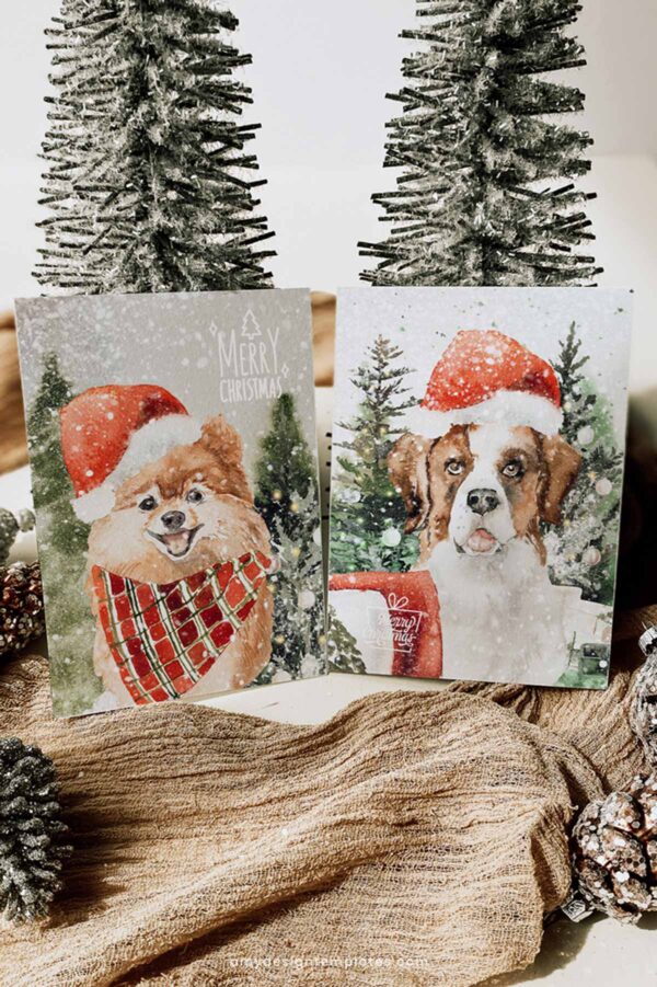 Free Christmas Card & Tag Kit Printables | Amy Design