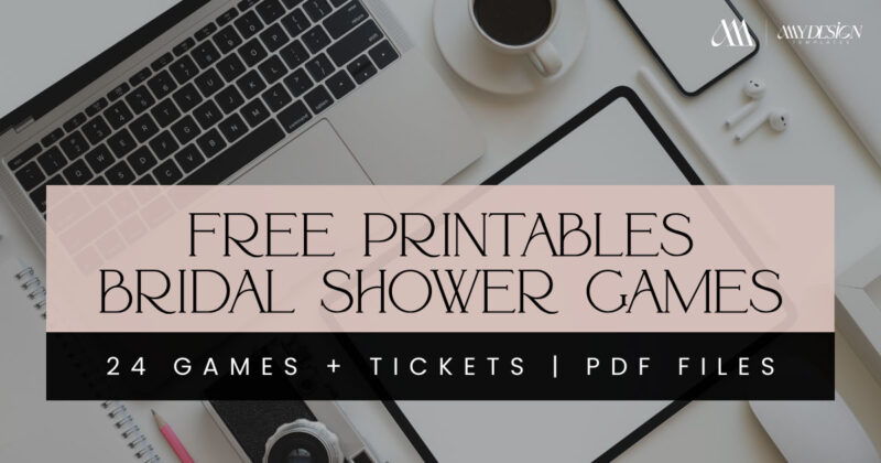 24+ Free Printable Bridal Shower Games Templates | Amy Design